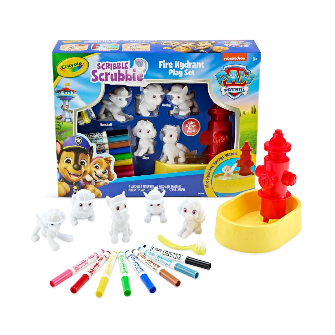 Crayola Scribble Scrubbies Paw Patrol Playset Paw Patrol Figurine Toys ...