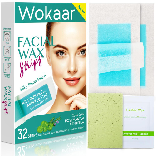 Facial Wax Strips for Sensitive Skin | Rosemary Face Waxing Strip ...