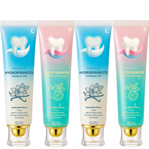 Hydroxyapatite Toothpaste 10% + Niacinamide Whitening - Enamel Repair ...