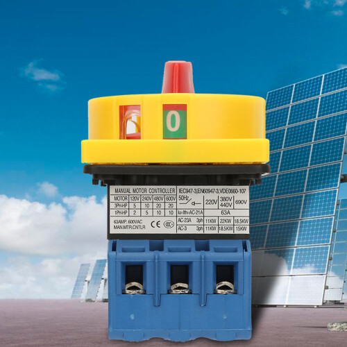40A/63A Load Circuit Breaker Switch 3-Pole 2-Position Rotary Cam On off ...