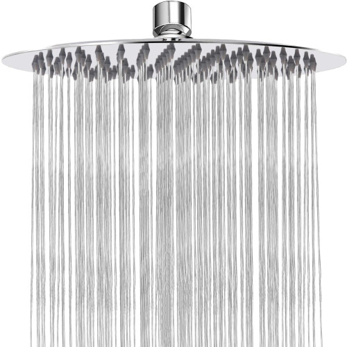(10 Inch Round, Chrome) Extra large rain shower head, large flow ...