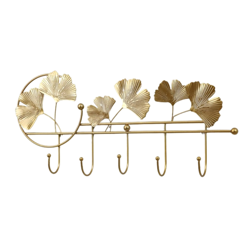 Modern Hook Up Fan-Shaped Leaf Key Holder Wall Hooks Hanging -C on OnBuy