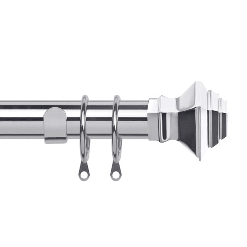 (Chrome- Lamp Design, 120-210 cm (48" - 83" In)) Extendable Heavy Metal ...