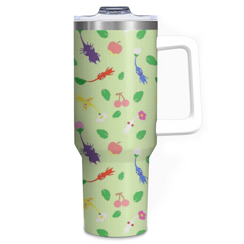 (Cute Pikmin Pattern_9447) 40 oz Tumbler with Handle Stainless Steel ...