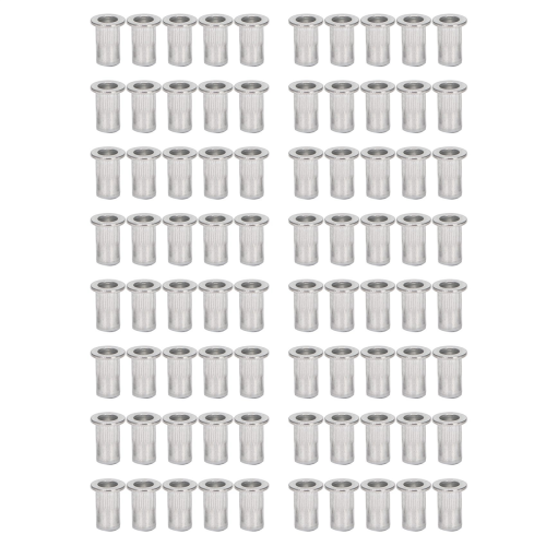 Tuercas de remache de cabeza plana de aluminio M5, insertos de tuercas ...