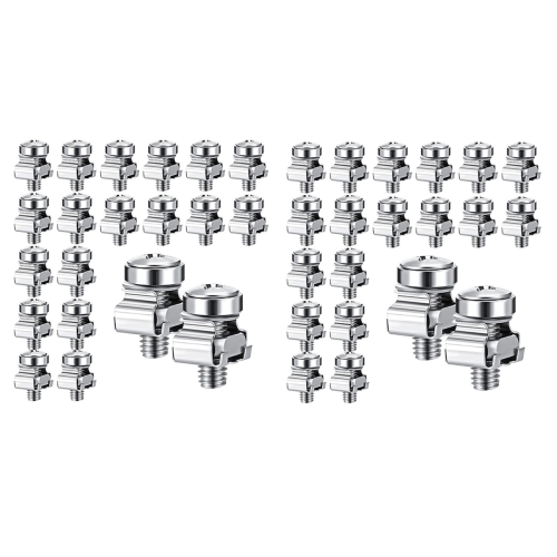 Juego de 50 tornillos de rack M6 de 20 mm y tuercas enjauladas para ...