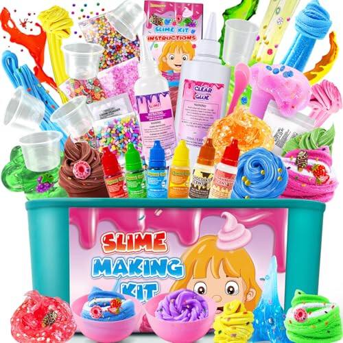 YOPINSAND Ice Cream DIY Slime Kit, Slime Making Kit for Girls, Butter ...