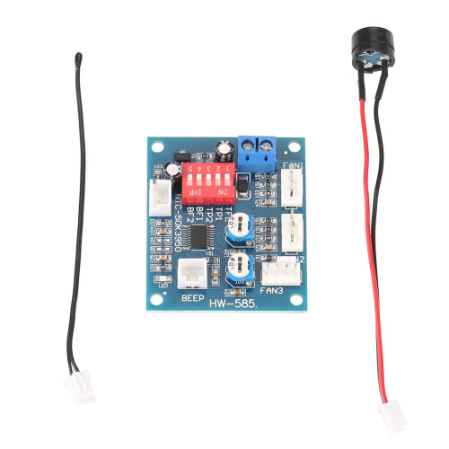 12V PWM Fan Speed Controller Module with 4-Wire Thermostat for PC ...