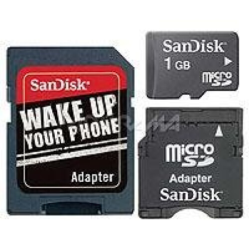 SanDisk 1GB Micro SD Card with SD Adapter & Mini SD 3-in-1 Memory Kit ...