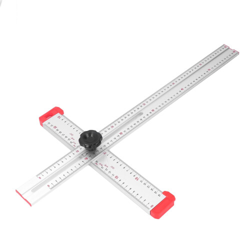 Woodworking T Square Ruler, Adjustable Angle Scribing Drawing T Ruler 0 ...