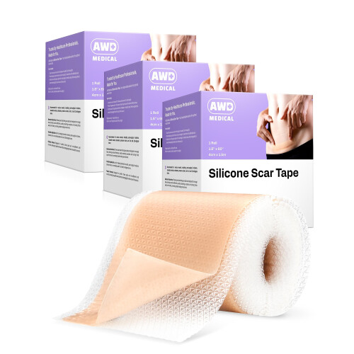 AWD Silicone Scar Sheets for Surgical Scars - Silicone Scar Tape for C ...