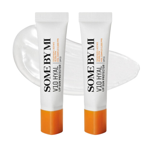 SOME BY MI V10 Hyal Lip Sun Protector Clear - Pack of 2 0.46oz - Korean ...