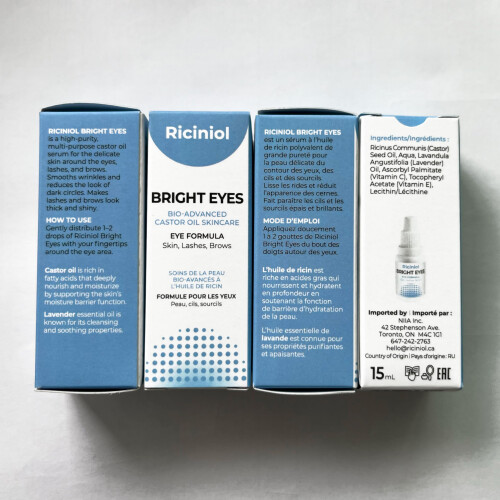Riciniol Bright Eyes - Bio-Zaawansowana masc z olejkiem rycynowym ...