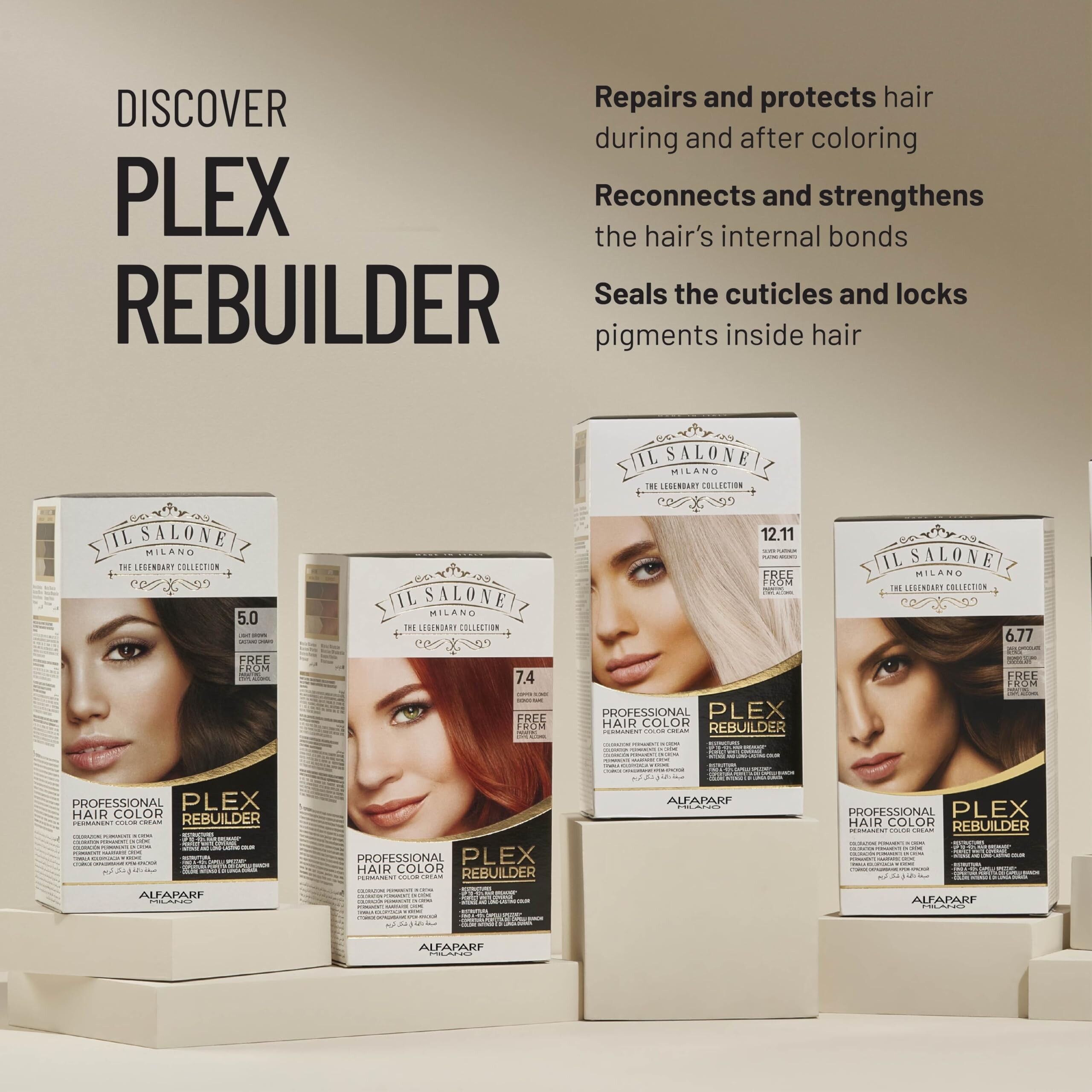 Il Salone Milano Plex Rebuilder Permanent Hair Color Cream - 12.01 Iced ...