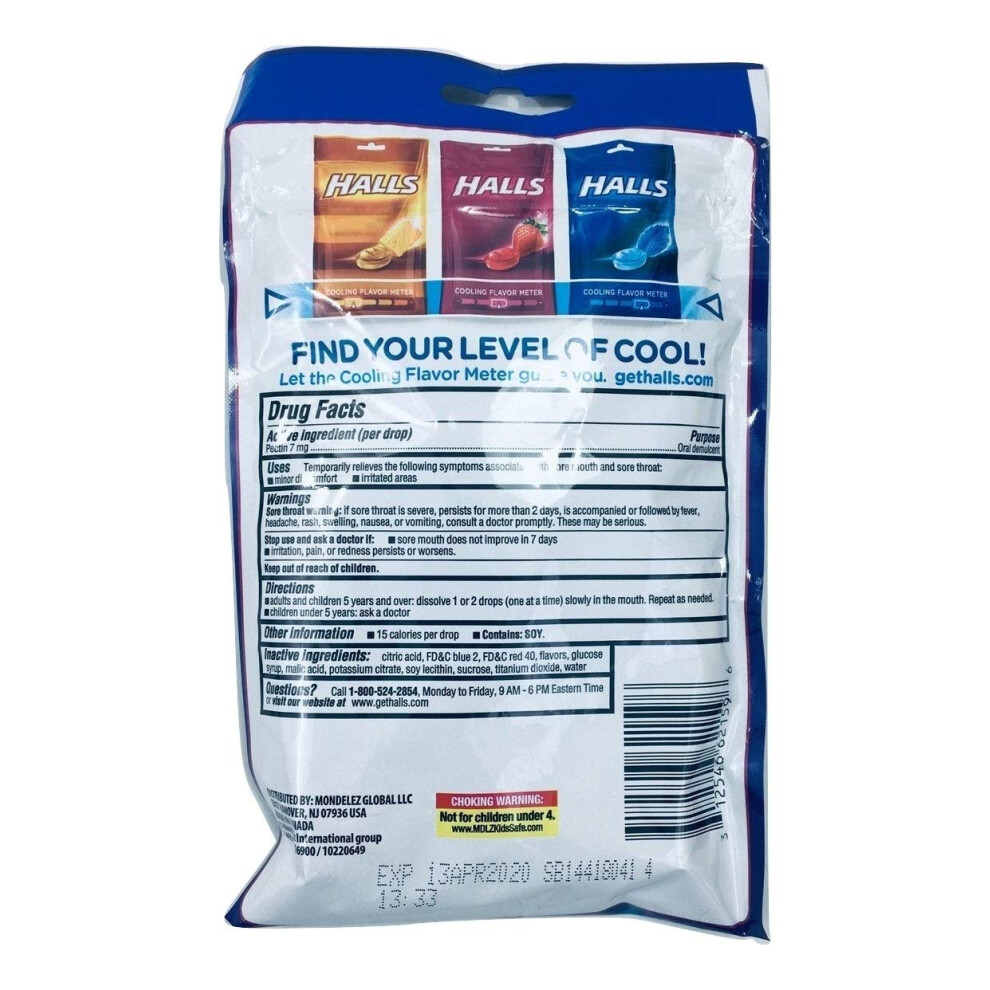 Halls Breezers Cool Berry Tosse Drops - Pacote de 3 on OnBuy