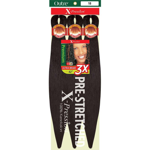 Outre X-Pression Braid Pre Stretched Braid 42"""" 3X (3 Pack COPPER 350 ...