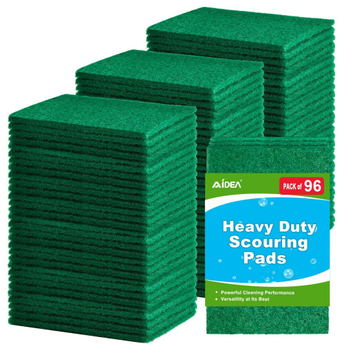 AIDEA Heavy Duty Scouring Pads Dish Scrubber Pads for Household and ...