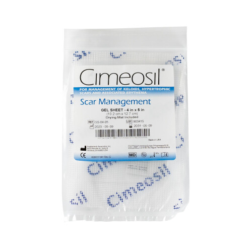 Cimeosil Gel Sheet 4 x 5 inch - Scar Treatment For Keloid and ...