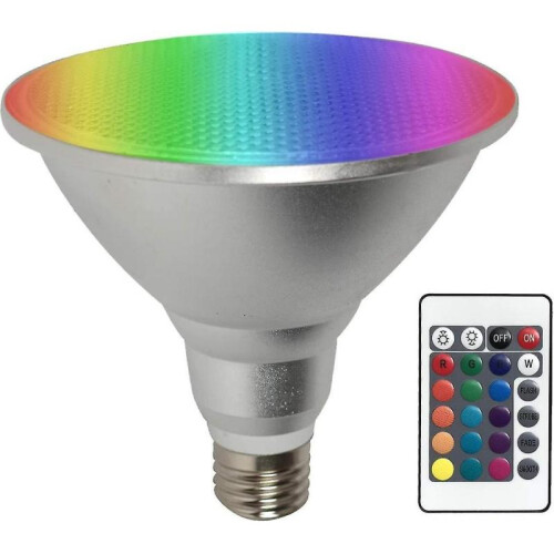 Par38 Led Bulb Color Changing Dimmable 30w E27remote Control+rgb Color ...