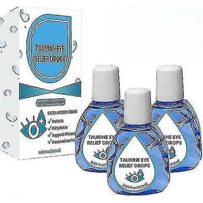 18ml Taurine Eye Relief Drops,eye Care Fluid, Soothing Eye Drops ...