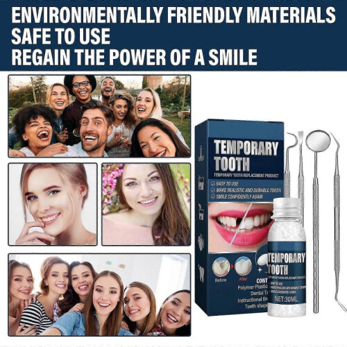 Tooth Repair Kit, Temporary Teeth Filling Repair Kit, Fixing The ...