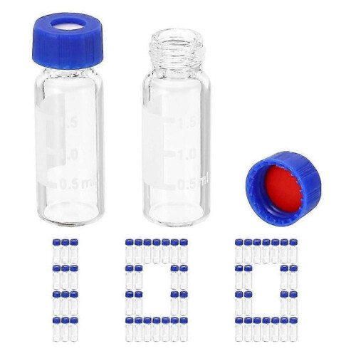 2ml Autosampler Vial, HPLC/ Vials 9-425 Lab Clear Vials Sample Vial Screw Cap Writing Patch ...
