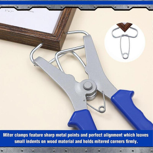 Miter Spring Clamps Kit 20 Miter Clamps with Spring Loaded Pliers for ...