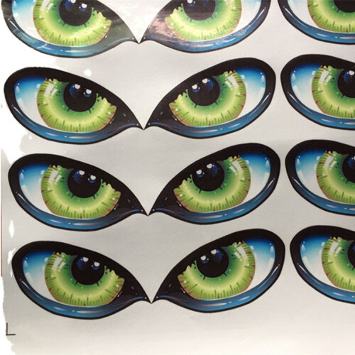 (20*12CM a pair) Eye stickers horror stickers creative car stickers car ...