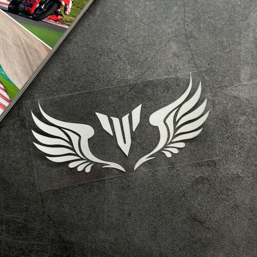 (Yamaha MT Series Logo Wings Reflective Silver [15cm x 7.2cm]) Yamaha ...