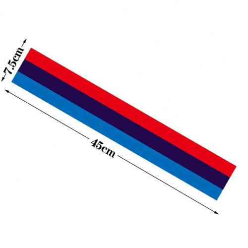 (45cmx7.5cm three-color reflective strips) Motorcycle reflective ...