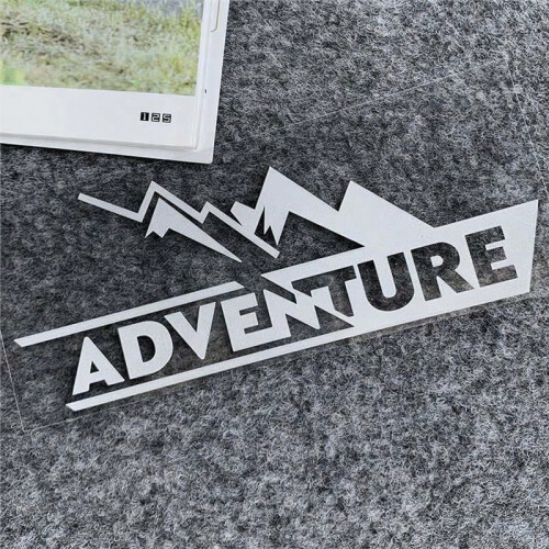 (Reflective silver Adventure single sheet 16.1cmx6.4) ADVENTURE ...