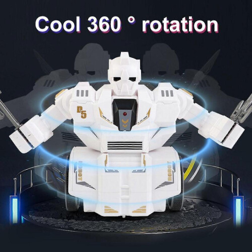 (White) RC Fighting Robots,Remote Control Battle Bots 4 Weapons ...