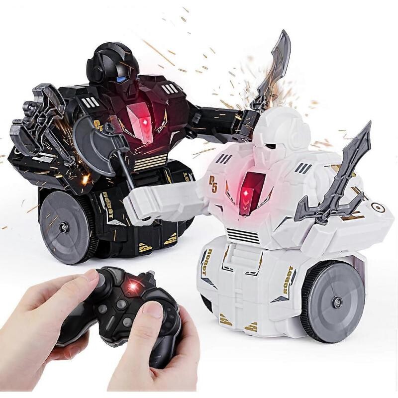 (White) RC Fighting Robots,Remote Control Battle Bots 4 Weapons ...