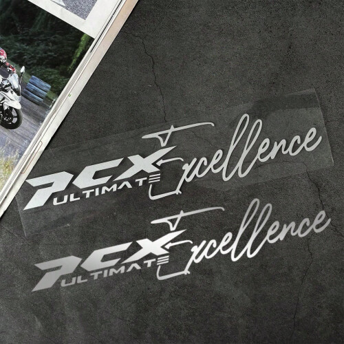 (Matt silver pair 20cm x 4.6cm) Suitable for Honda PCX motorcycle front ...