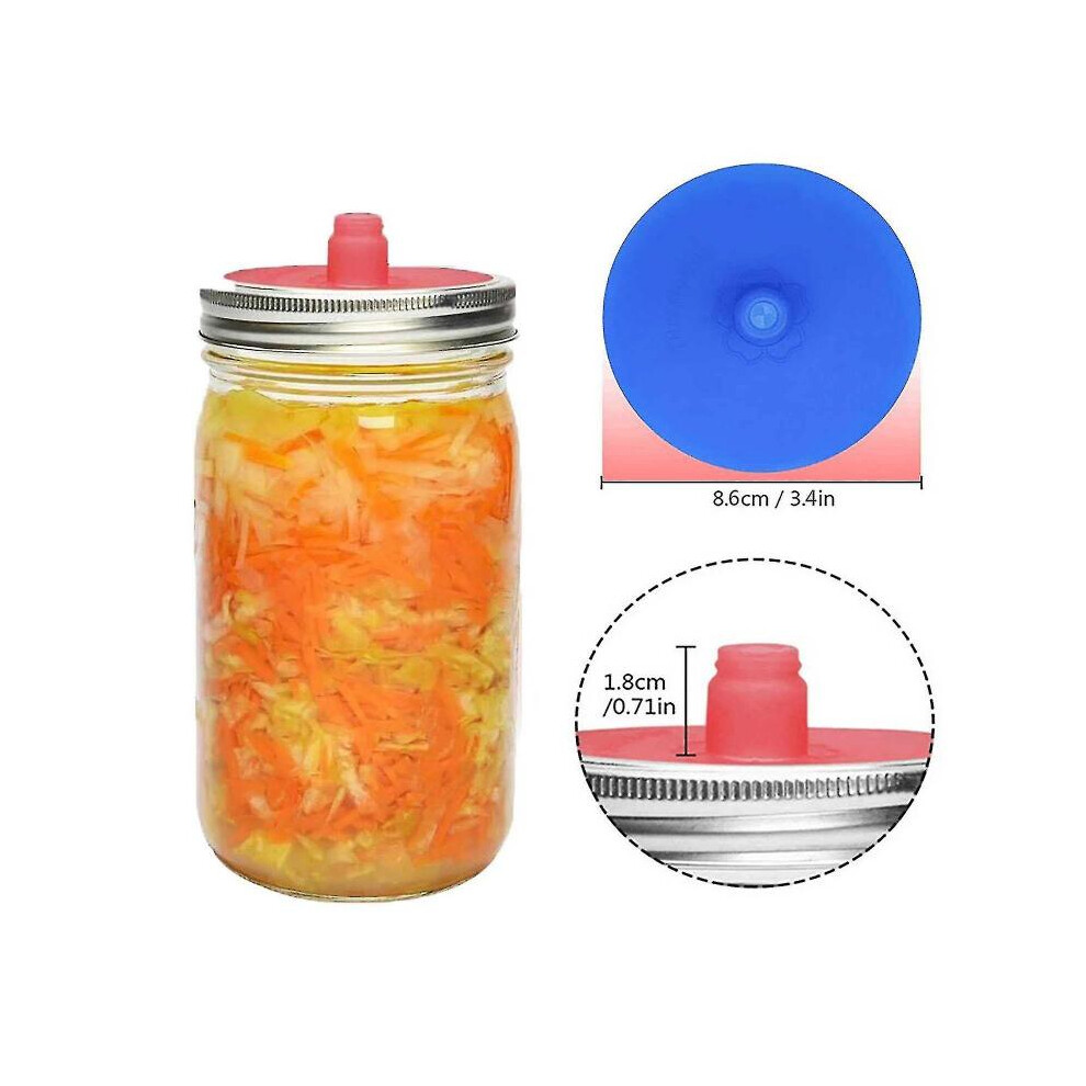 5pcs Mason Fermenter Cap Pickle Waterless Airlock Fermentation Lids ...