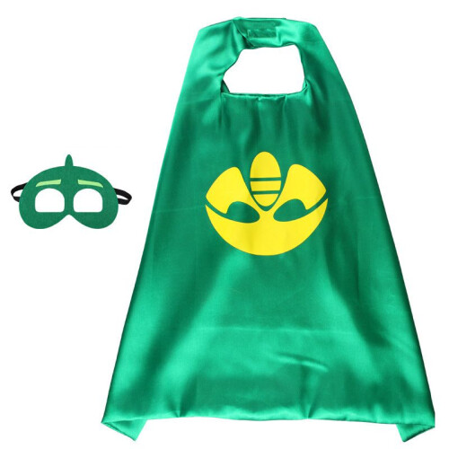 (Green Cape+Mask, 70*90cm/27.56*35.43in) Noblekids Mask Pj Costume ...