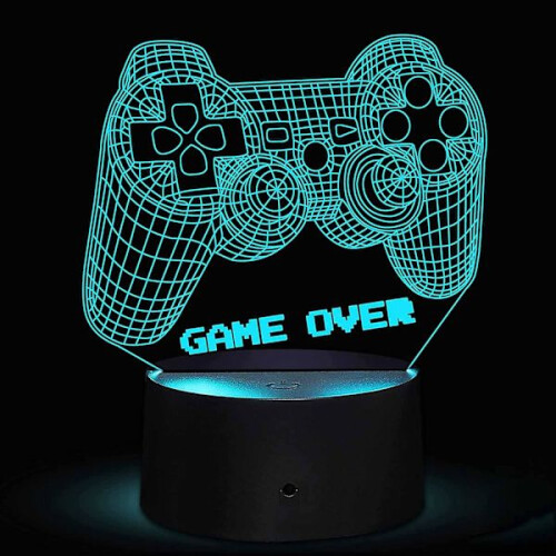 16 kleuren veranderende PS4 joystick 3D-lamp kinderkamerdecoratie ...