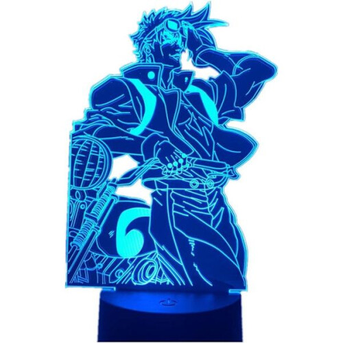 Anime 3D Lamp Cadeau LED Nachtlampje Manga Figuur Joseph Joestar LED ...