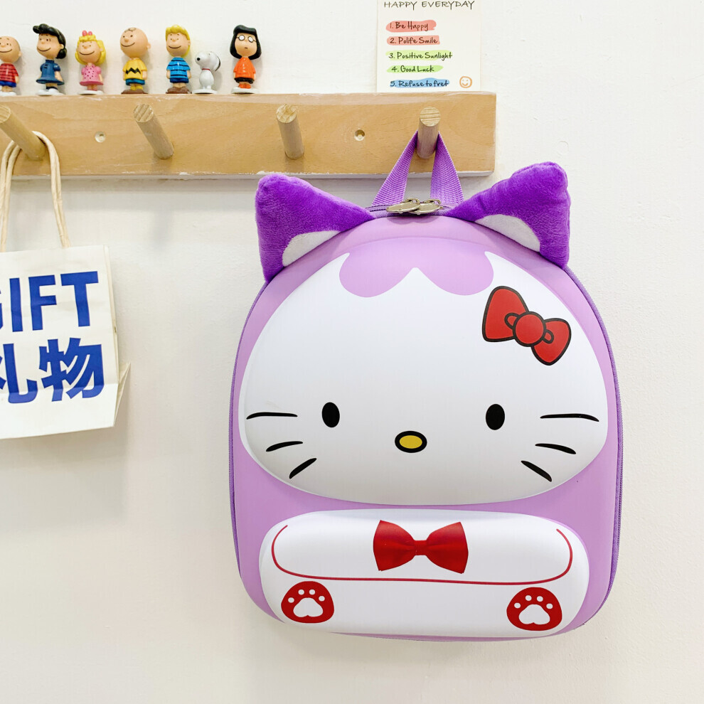 Mochila de nailon moderna para niños (Hello Kitty morada) con bonitos ...