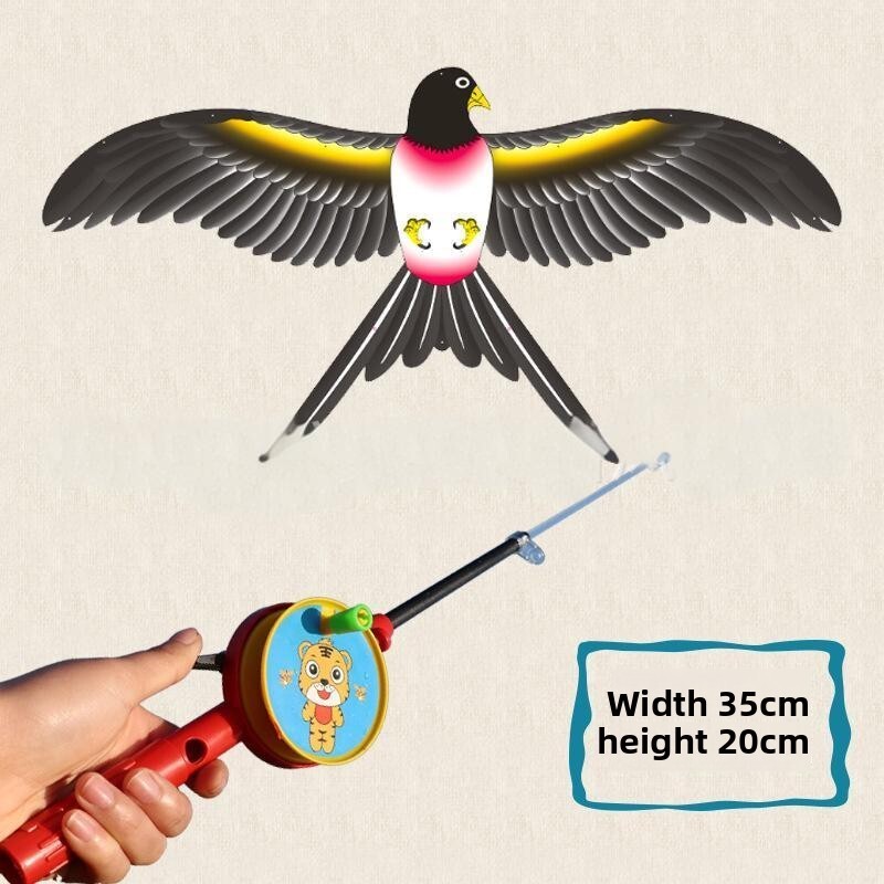 (Style F) Plastic Swallow Eagle Bird Kite With Movable Wings For Kids ...