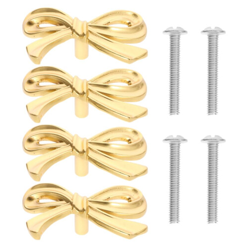 Bow Cabinets Knobs: Brass Bow Drawer Knobs Vintage Dresser Handles for ...