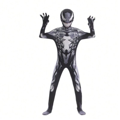 (Black and White Venom, 100) Spider-Man tights Far From Home adult ...
