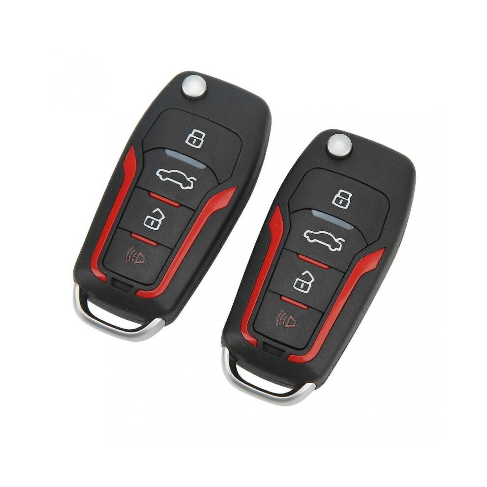 Car Keyless Entry System 12V Anti Theft One Button Start Remote Lock ...