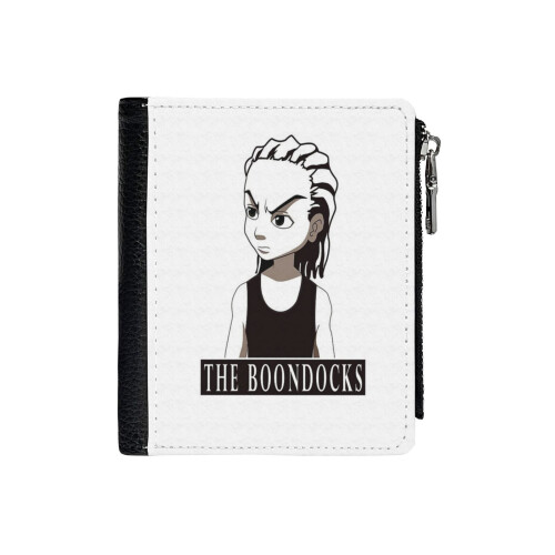 (The Boondocks Huey_5194) Men's Women PU Leather Wallets Compact Bifold ...