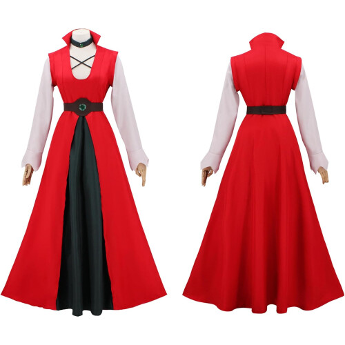 (L) Women Queen Dagmar Red Dress Costume | Disenchantment Cosplay ...