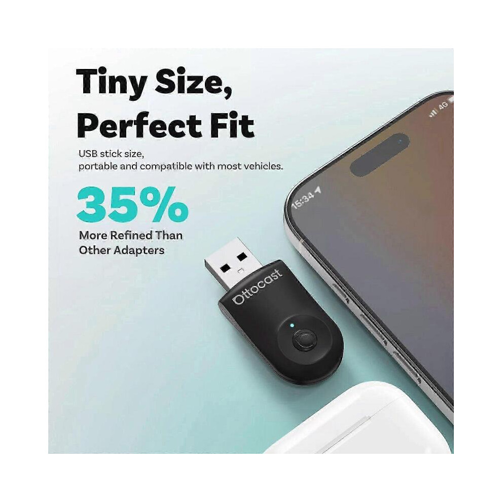 2025 Ottocast Mini USB Wireless CarPlay + Android Auto Adapter *One ...