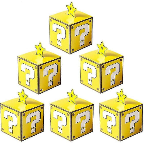 (As show, One size) Mario Party Treat Box 24pcs Video Game Brick Block ...