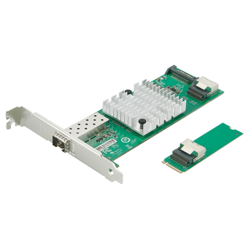 M.2 to Single Port 10G SFP+ Fiber Optic Network Card JL82599EN Chip on ...