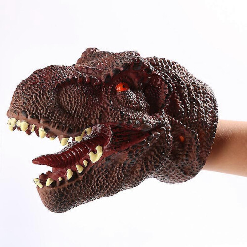 Dinosaur Hand Puppet Model Toy Velociraptor Head Hand Puppet Cosplay ...