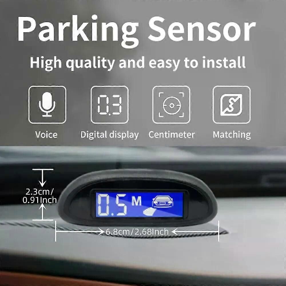 Parking Sensor For Car With Auto Parktronic Reverse LED Monitor 4 ...